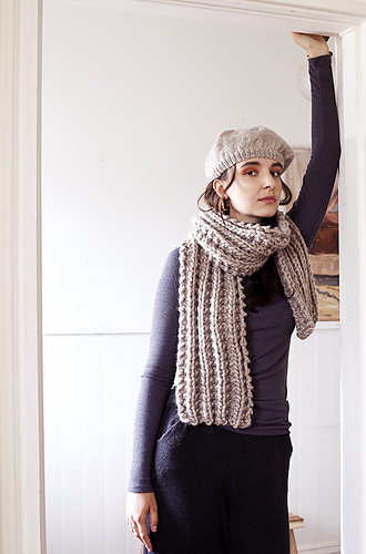 Ravelry: Aiki Seeded Rib Scarf pattern by Tara-Lynn Morrison