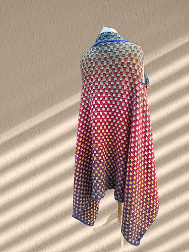 Ravelry: Pixelated waterfall vest pattern by Gordana Adamceska-Halson