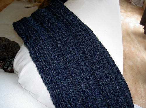 Ravelry: Manly Scarf #7: Hunter Blue pattern by Luise O'Neill