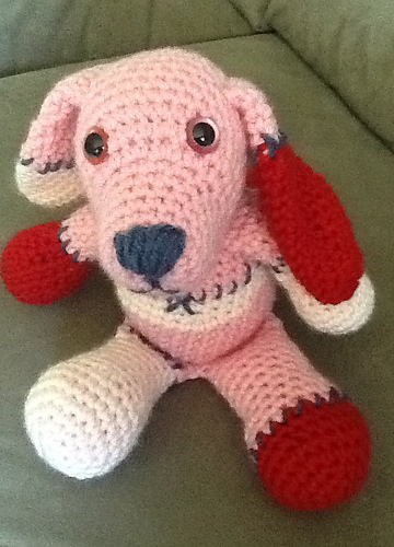 Ravelry: Patrick the Patchwork Puppy pattern by Melissa's Crochet Patterns