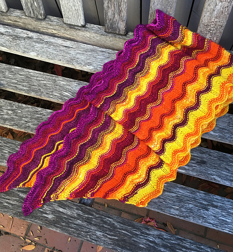 Ravelry: Arizona Sunset Sky Wrap pattern by Liz Harris