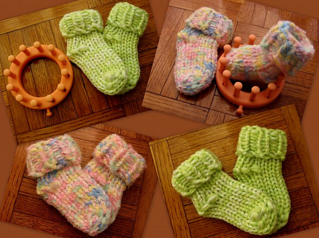 Ravelry: Flower Loom Footsies pattern by Jennifer Stark