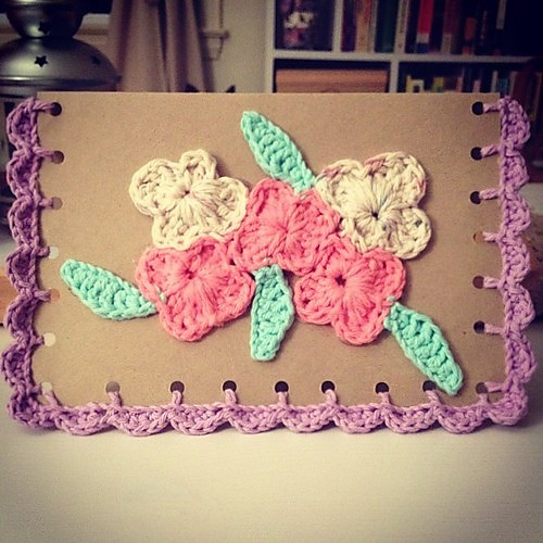 Ravelry: Crochet Flower Card pattern by Tanya Eberhardt
