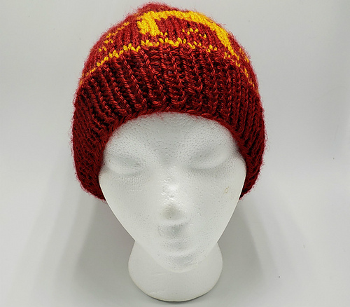Ravelry: Gryffindor Knit Hat pattern by Holly G Hats