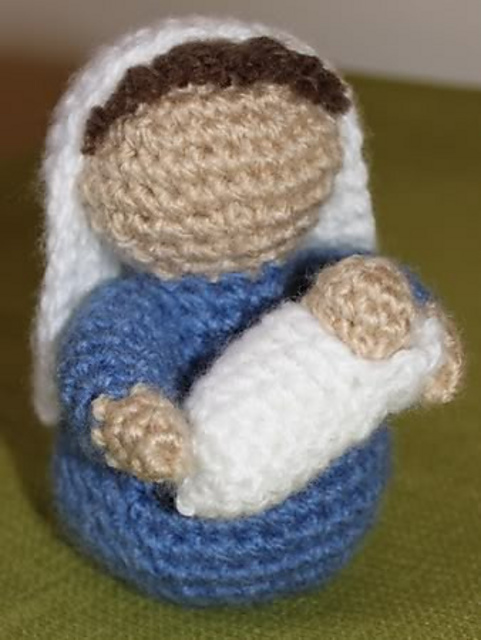Ravelry: Crocheted Mary and Baby Jesus pattern by Cathy (The Crafty ...