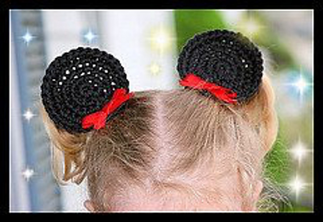 Ravelry: Minnie Mouse Ear Hair Clip Crochet Pattern pattern by Candi Hiles