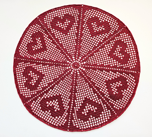 Ravelry: Heart Wheel Doily pattern by Raine Eimre