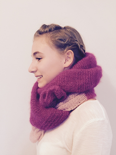 Ravelry: Fluffy Blanket Scarf pattern by HANK & HOOK