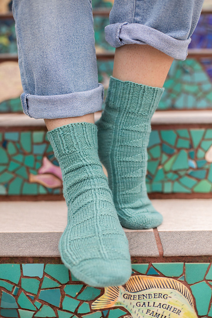 Ravelry: Navigate Socks pattern by Marceline Smith