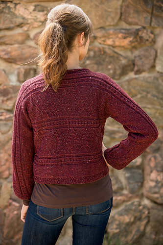 Ravelry: Black Baccara Cardigan pattern by Nancy Vandivert