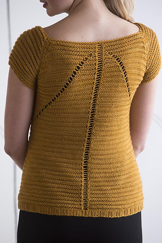 Ravelry: Eyelet and Welt Tee pattern by Debbie O'Neill