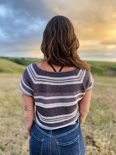 Ravelry: Stripey V Tee pattern by Hannah Singleton
