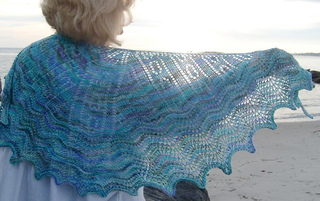 Ravelry: Moonstone Beach Shawl pattern by Kathy Crowell