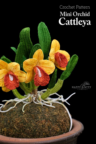 Ravelry: Mini Cattleya Orchid pattern by Happy Patty Crochet