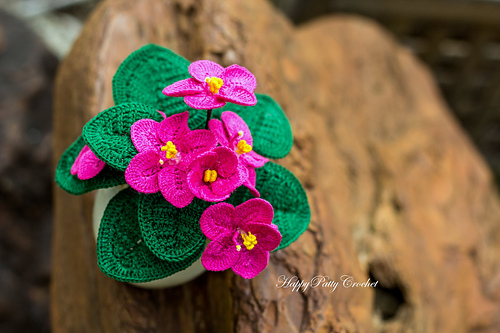 Ravelry: African Violet pattern by Happy Patty Crochet