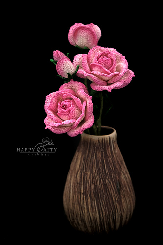 Ravelry: Mini Stem Rose pattern by Happy Patty Crochet