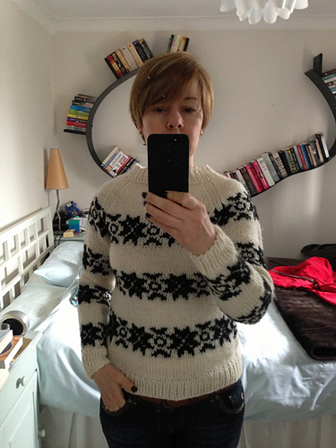 Ravelry: The Killing Snowflake Sweater pattern by SKD Yarns