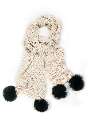 Ravelry: Pompom Scarf pattern by TOFT
