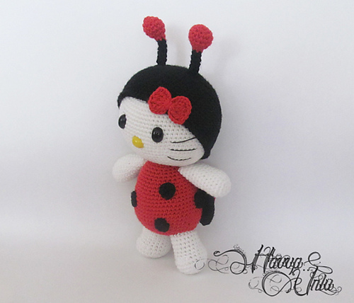 Ravelry: Hello Kitty in Ladybug Costume pattern by Havva Karaman