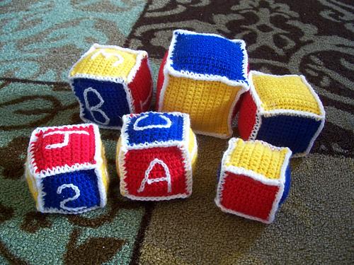 Ravelry: Baby Rattle Blocks pattern by Celina Lane
