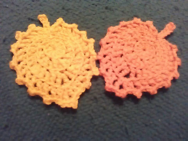 Ravelry: Autumn Leaves Coasters pattern by Made With Love By Heather Brown