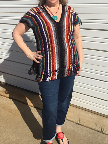 Ravelry: Fringed Stripes Top pattern by Heather Crouch