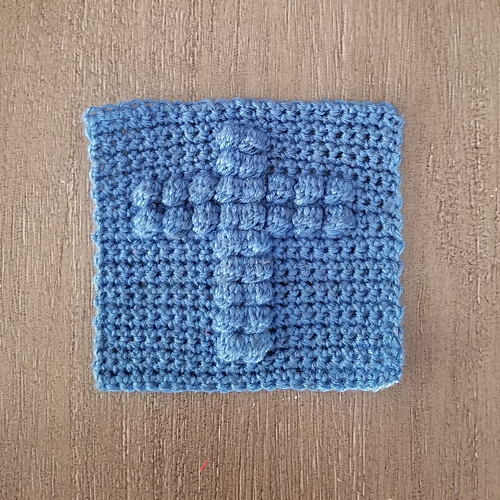 Ravelry: Cross Bobble Afghan Square pattern by Michele Webb