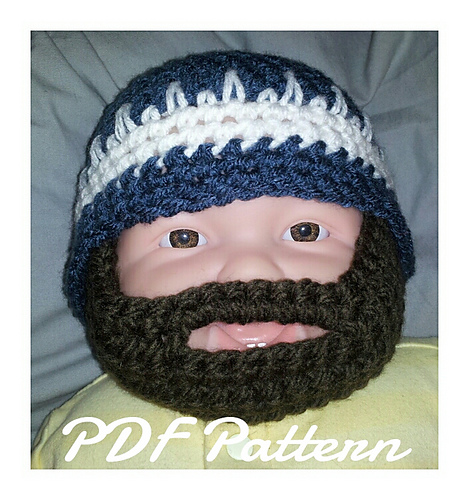 Ravelry: Bearded Beanie Hat pattern by Jaime Long