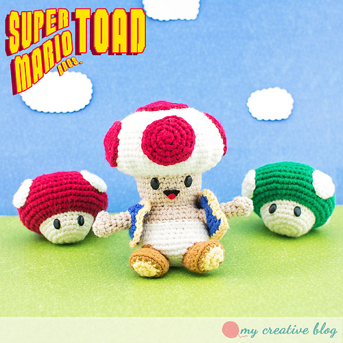 Ravelry: Super Mario Bros. Toad pattern by The Ginger Hooker