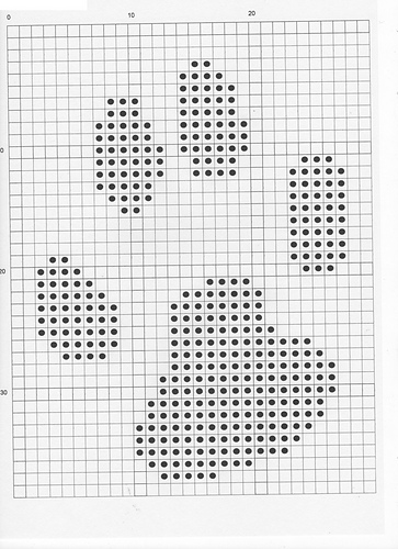 Ravelry: Paw Chart pattern by Daisy and Storm