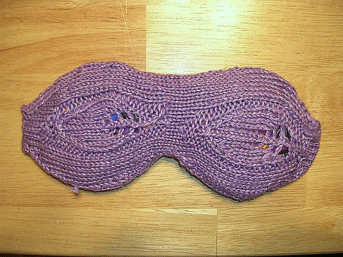 Ravelry: Streaming Leaves Lavender Eye Pillow pattern by Cat Bordhi
