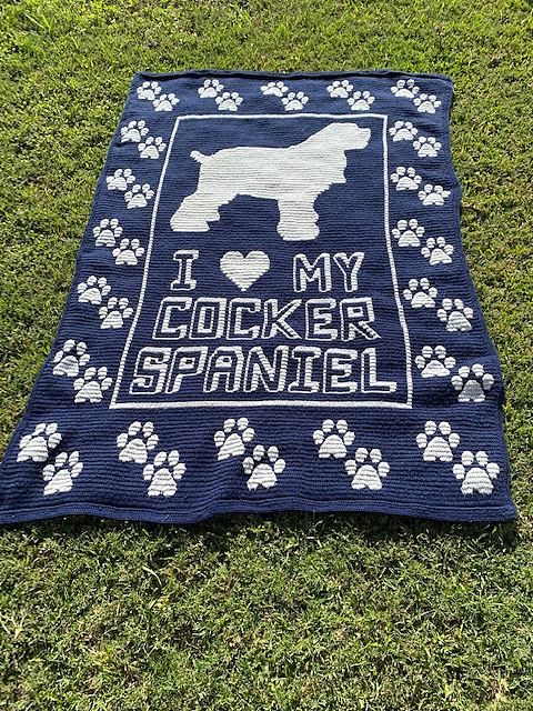 Ravelry: Cocker Spaniel Blanket pattern by Heather Noble