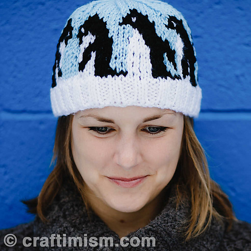 Ravelry: Penguin Patterned Knit Hat pattern by Heidi Arjes