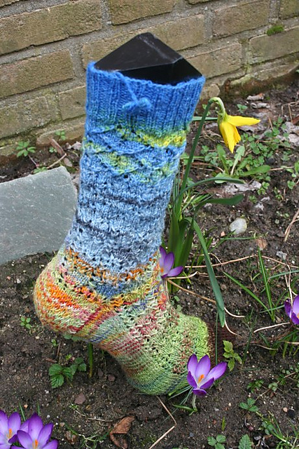 Ravelry: Springtime in 1 sock pattern by Atelier Midsummer's Eve
