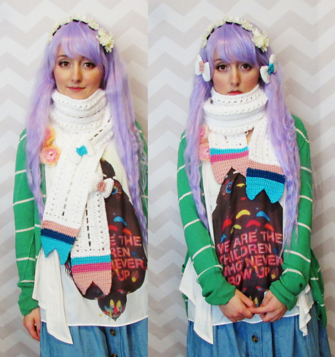 Ravelry: Pretty Pokemon Sylveon Scarf pattern by Hello Happy