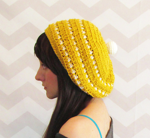 Ravelry: 2 for 1 cute striped crochet hat pattern by Hello Happy