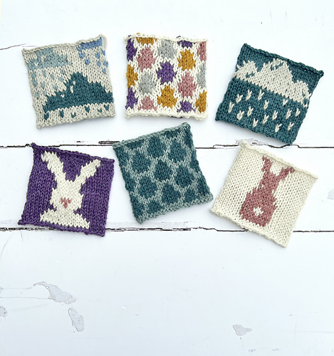 Ravelry: April Knit blocks pattern by Needle and Feather