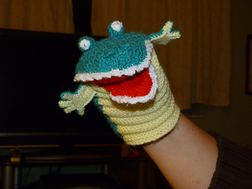 Ravelry: Snappy the Crocodile Glove Puppet pattern by Ann Franklin