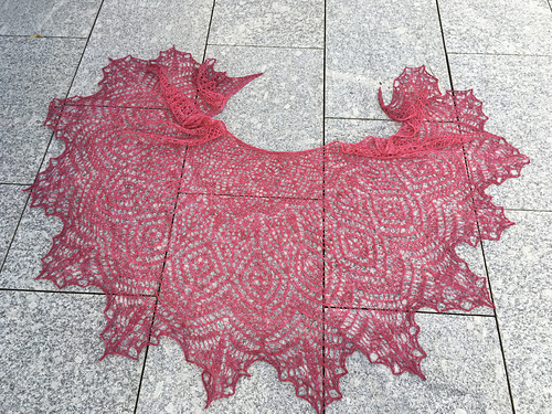 Ravelry: Masters of Stone Lace Shawl pattern by Anna Victoria
