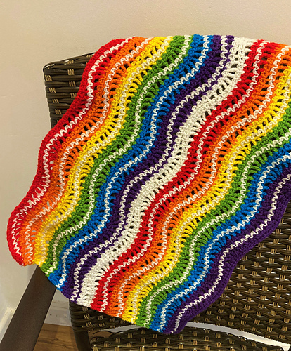 Ravelry: Rainbow ripple Afghan pattern by Hila Lifshitz