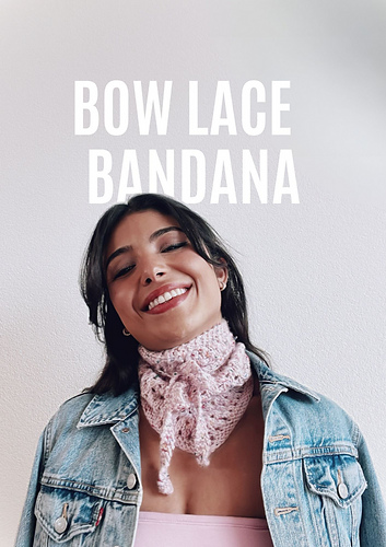 Ravelry: Bow Lace Bandana pattern by HiLo Studio