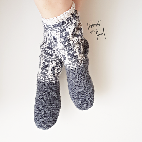 Ravelry: Baltic Winds Slouchy Socks pattern by Vytene Laucyte