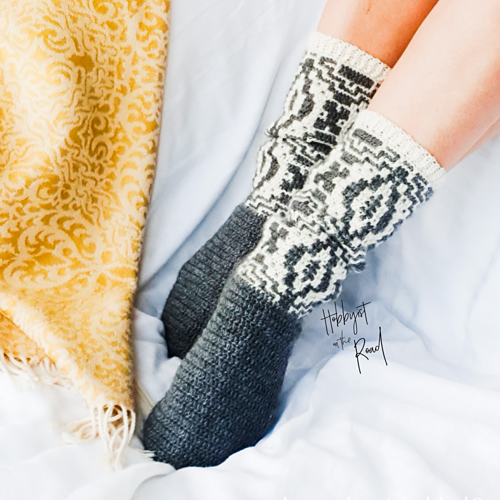 Ravelry: Baltic Winds Slouchy Socks pattern by Vytene Laucyte