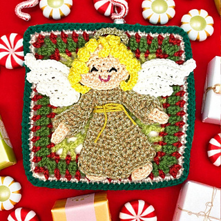 Ravelry: Christmas Granny Square Angel pattern by Homeartist crochet
