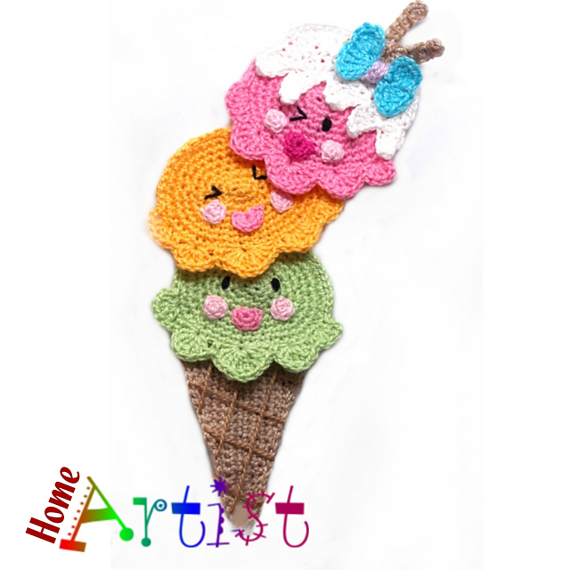 Ravelry: Ice Cream pattern by Homeartist crochet