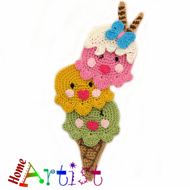 Ravelry: Ice Cream pattern by Homeartist crochet