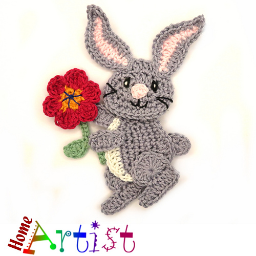 Ravelry: Rabbit Applique pattern by Homeartist crochet