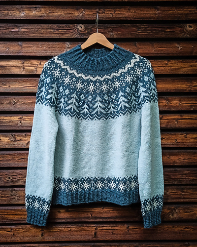 Ravelry: Snowy Forest Sweater pattern by Home of Cords
