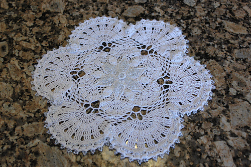 Ravelry: Passionflower Beaded Doily pattern by Brenda Stratton