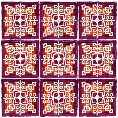 Ravelry: Mosaic Fire Flower pattern by Crochet Hooks and Magic